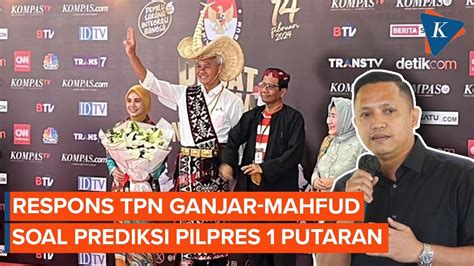 TPN Ganjar-Mahfud Tak Masalah Pilpres 1 Putaran asal Tak Curang - YouTube