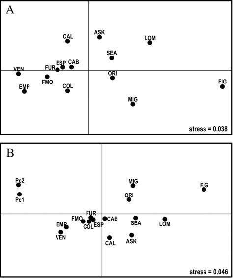 Multidimensional Scaling Based On Euclidean Distances Between