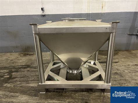 50 Cu Ft Caribbean Metal Fab Bin S S Federal Equipment Company