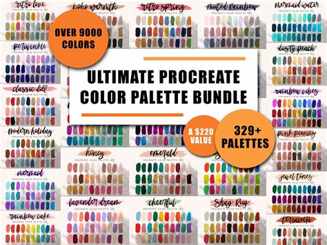 Procreate Color Palette Bundle With Hundreds Of Palettes And Thousands Of