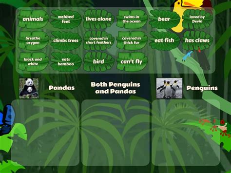 Compare And Contrast Sort Pandas And Penguins Group Sort
