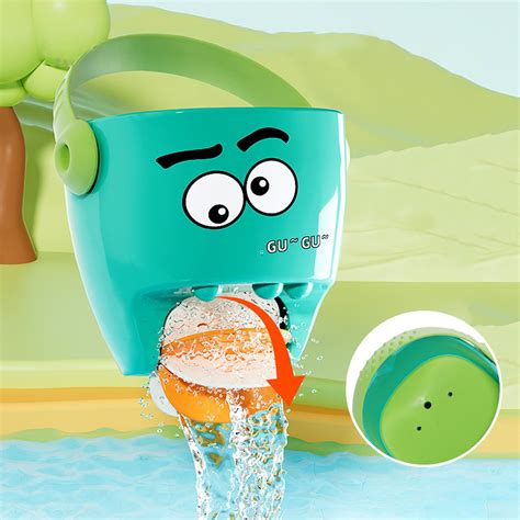 Xiying Stacking Water Play Bathtub Toy Set Mini Shower Bucket Colorful Bath Time Fun