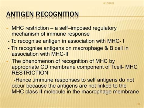 Antigen Processing Presentation And Recognition Copy Autosaved Pptx
