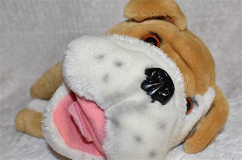 Vintage Dakin Hand Puppet Jake The Bulldog Makes Sound 10 4469124986