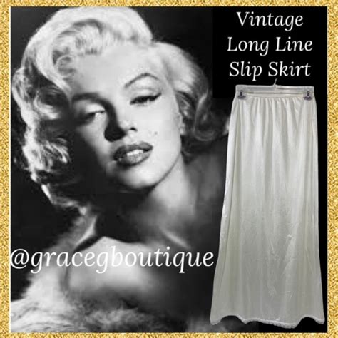 Vintage Intimates And Sleepwear Vintage Slip Skirt Lingerie Long Line