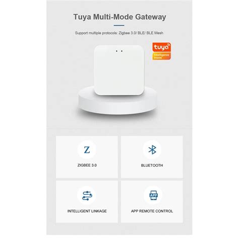 Tuya เกตเวย์ Multi Mode Gateway Zigbee Bluetooth สำหรับเชื่อมต่ออุปกรณ์ Zigbee และ Bluetooth