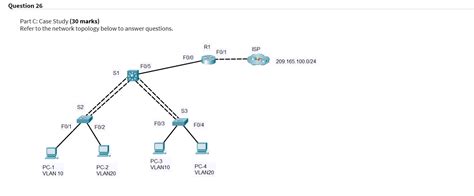 Part C Case Study Marks Refer To The Network Chegg