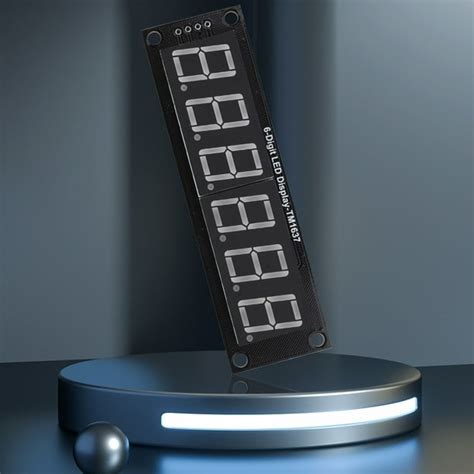 módulo led digital de 0 56 pulgadas tm1637 de 6 dígitos y 7 segmentos