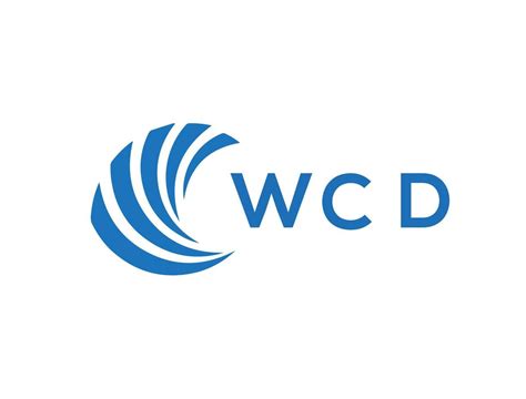 Wcd Letter Logo Design On White Background Wcd Creative Circle Letter