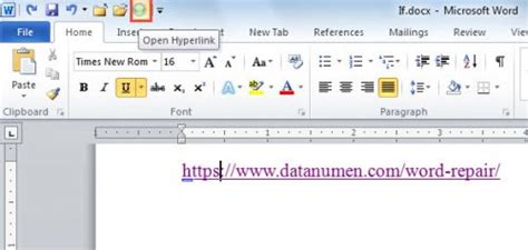 5 practical methods to open a hyperlink in your word document