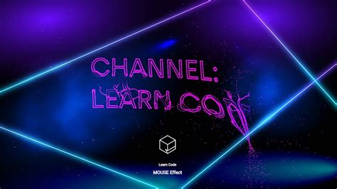 Mouse Hover And Text Effect On The Website Html Css Javascript Youtube