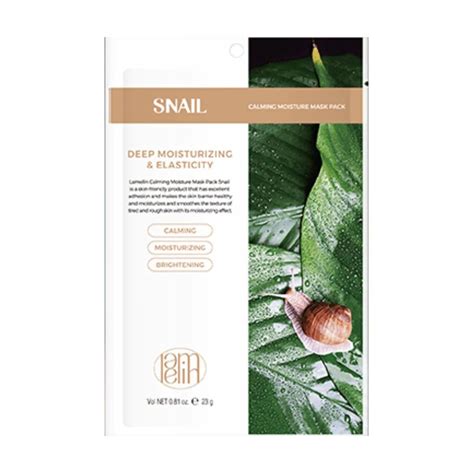 Тканинна маска для обличчя Lamelin Calming Moisture Mask Pack Snail, 23 ...