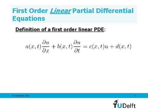 First Order Partial Differential Equations Method Of Characteristics