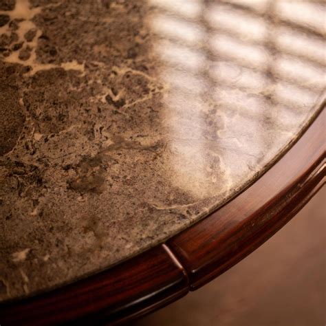 Brutalist Marble And Rosewood Dining Table 1970s For Sale At Pamono