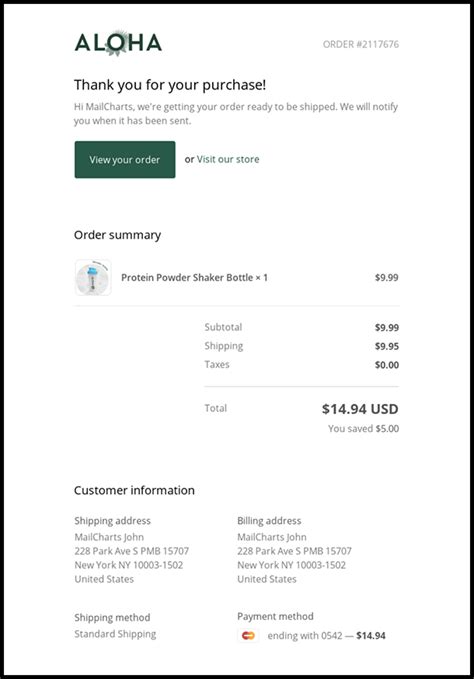 5 Thank You For Your Purchase Email Examples And Order Templates