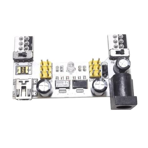 Just Buy It White Breadboard Dedicated Power Module 2 Way Breadboard Module Compatible With 5v 3