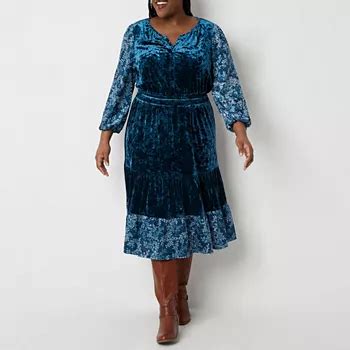 Womens Dresses For Plus Size Fit And Flare Dresses Jcpenney