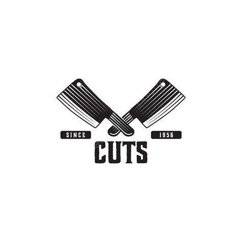 Gambar Daging Jagal Vintage Potong Desain Logo Inspirasi Desain Isolat Logo Simbol Desain Png