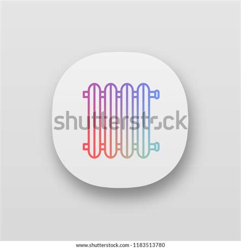 Radiator App Icon Uiux User Interface Stock Vector Royalty Free
