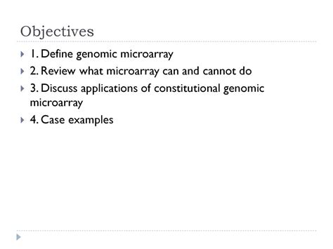 Current Applications For Genomic Microarray Ppt Download