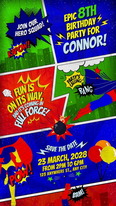 Superhero Poster Template