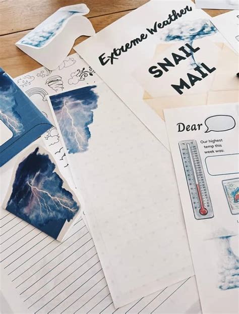 Snail Mail Pack Extreme Weather Theme By For The Love Of Homeschooling