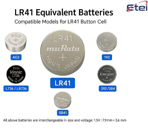 Lr41 Battery Equivalent What You Need To Know Etei Electronic