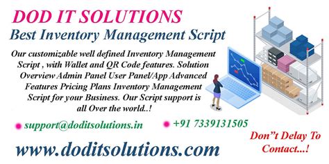 Inventory Management Script — Dod It Solutions By Dodreadymadeclonescript Jun 2023 Medium