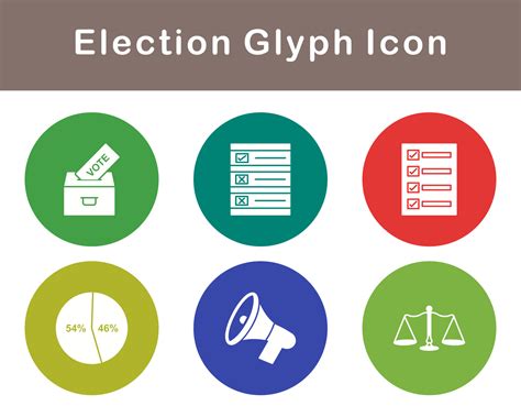 Election Vector Icon Set 20707489 Vector Art At Vecteezy