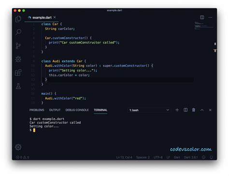 How Dart Class Constructors Initialized In Subclass Superclass