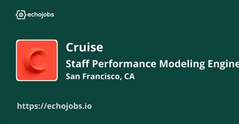 Cruise Is Hiring Staff Performance Modeling Engineer Usd 170k 250k