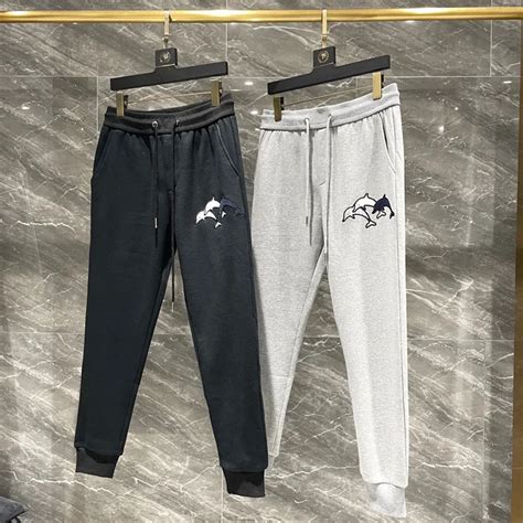 2022 패션 새로운 Sweatpants 남자 돌고래 자 수 코 튼 캐주얼 스포츠 바지 두꺼운 겨울 망 조깅 트랙 바지캐주얼 바지 Aliexpress