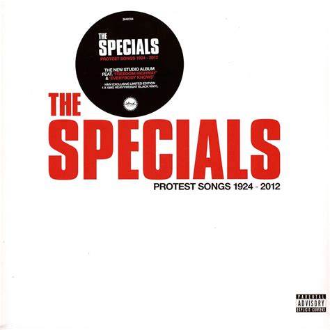The Specials Protest Songs 1924 2012 Vinyl Lp