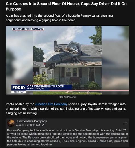 Funny Car Crash Memes Car Crashes Into 2nd Story Of Home Meme By