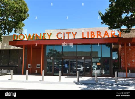 Downey California 28 July 2024 The Downey City Library In The Civic