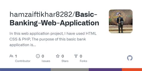 GitHub Hamzaiftikhar Basic Banking Web Application In This Web Application Project I