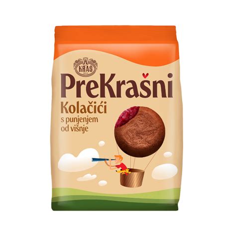 Kras Prekrasni Cherry Filling Cookies 220g Cherry Filled Cookies