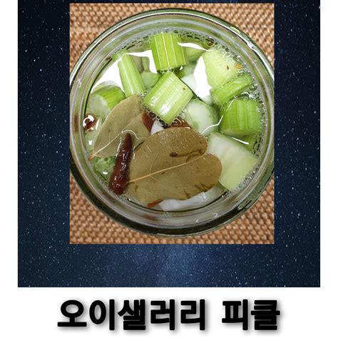 샐러리 오이피클 만드는법