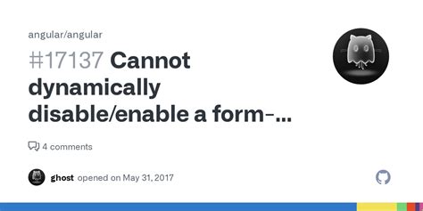 Cannot Dynamically Disable Enable A Form Builder Control Issue 17137