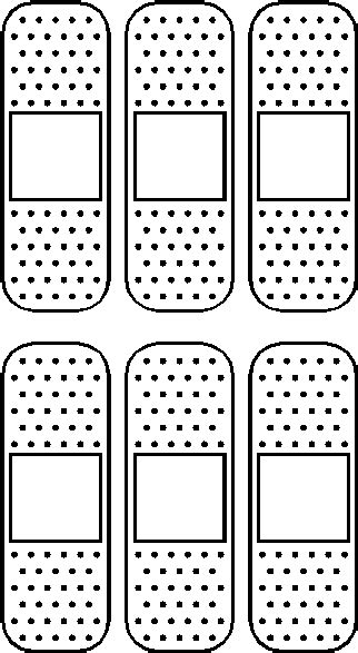 Band Aid Pattern For Preschool Activities Band Aid Craft Template