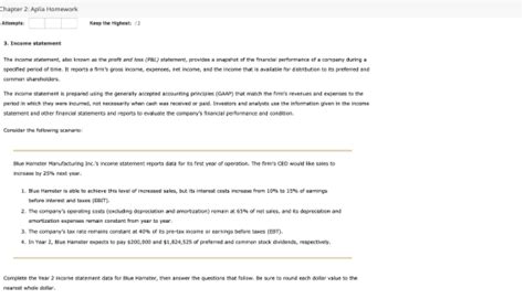 chapter 2 aplia homework attempts keep the highest 2 3 income