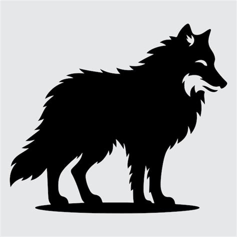 Premium Vector Wolf Silhouette Vector