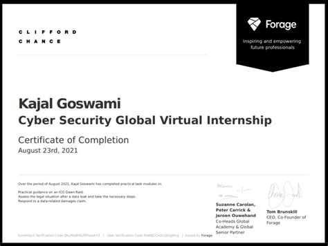 Kajal Goswami On Linkedin Internship Cybersecurity