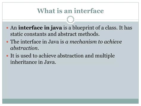 Interface in java ,multiple inheritance in java, interface ...