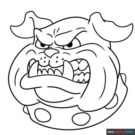 Angry Pitbull Drawing