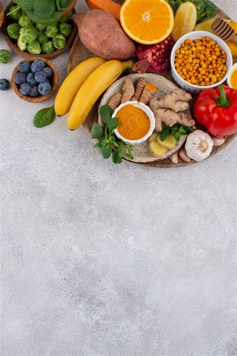 健康的なライフスタイルのための免疫力を高める食品 無料の写真