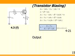 Transistor Bias Circuit PPTX