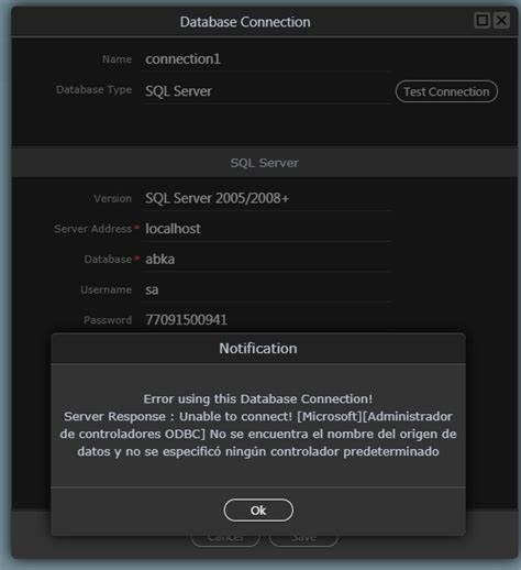 I Cant Connect To A Classic Asp Database Connections Sql Server Server Side Components