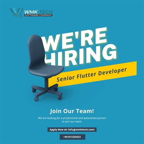 Wajdi Kayal On Linkedin Flutterdeveloper Mobileapps Hiring