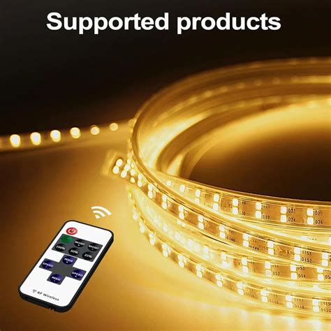 Mini Rf Remote Controller For Single Color Led Strip Lights 12v Dc 12a